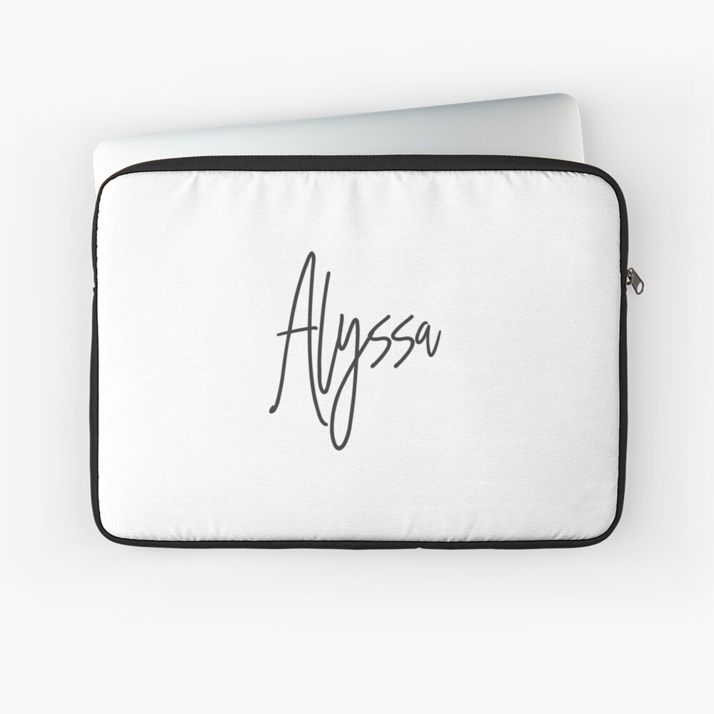 "Alyssa Name Sticker" Sticker for Sale by LucaBearDesigns | Redbubble