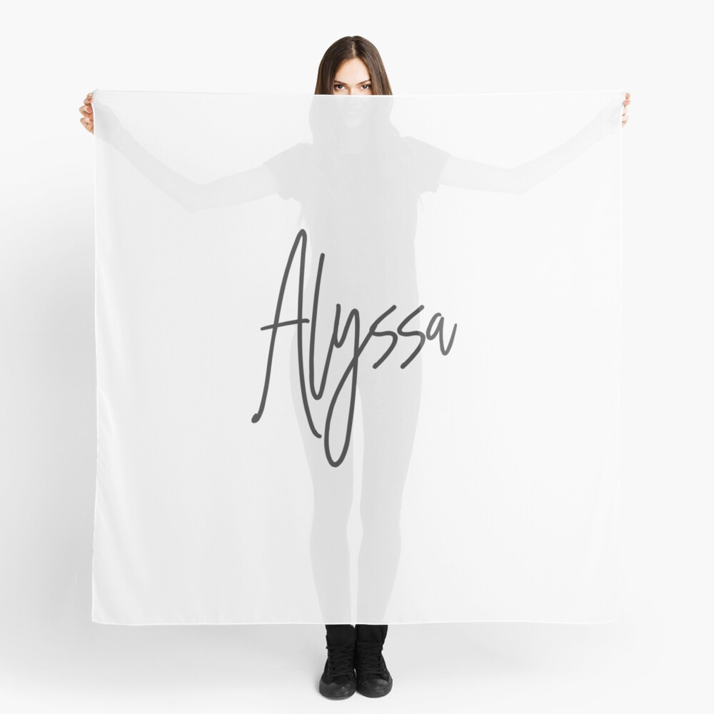 "Alyssa Name Sticker" Sticker for Sale by LucaBearDesigns | Redbubble
