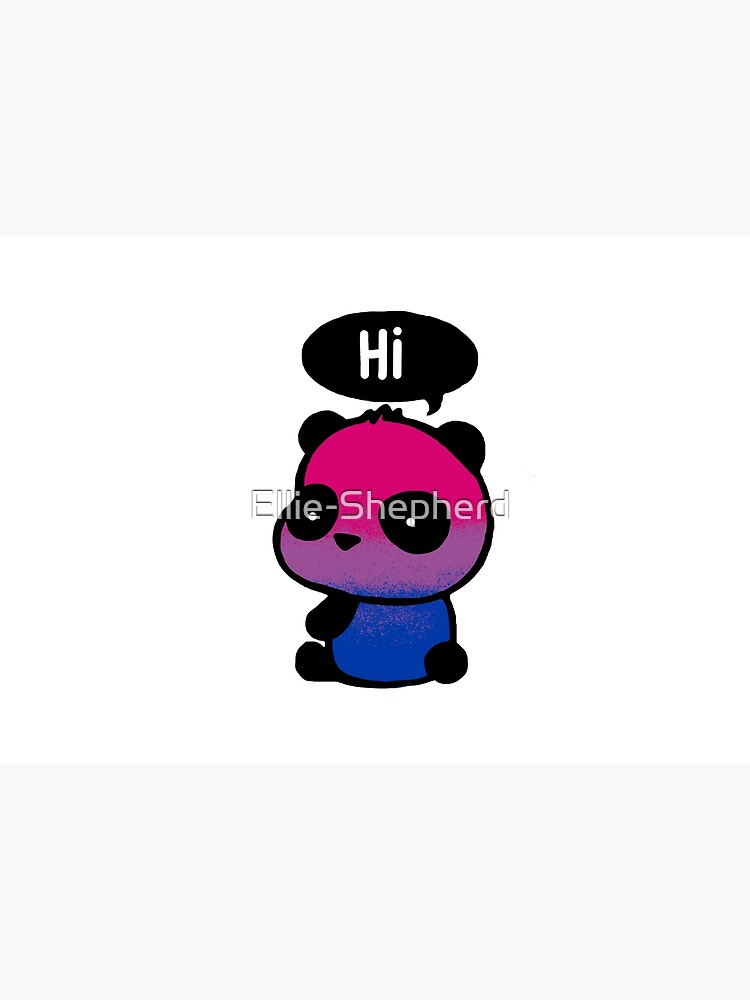 "Bisexual Pride panda 'hi'" Photographic Print by Ellie-Shepherd ...