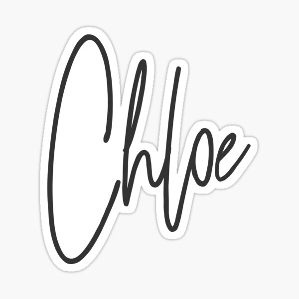 Chloe Name Stickers | Redbubble