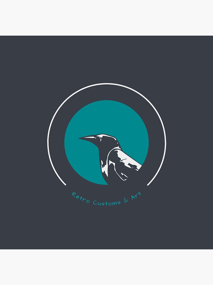 "Retro Customs & Art logo" Sticker for Sale by BigD13 | Redbubble