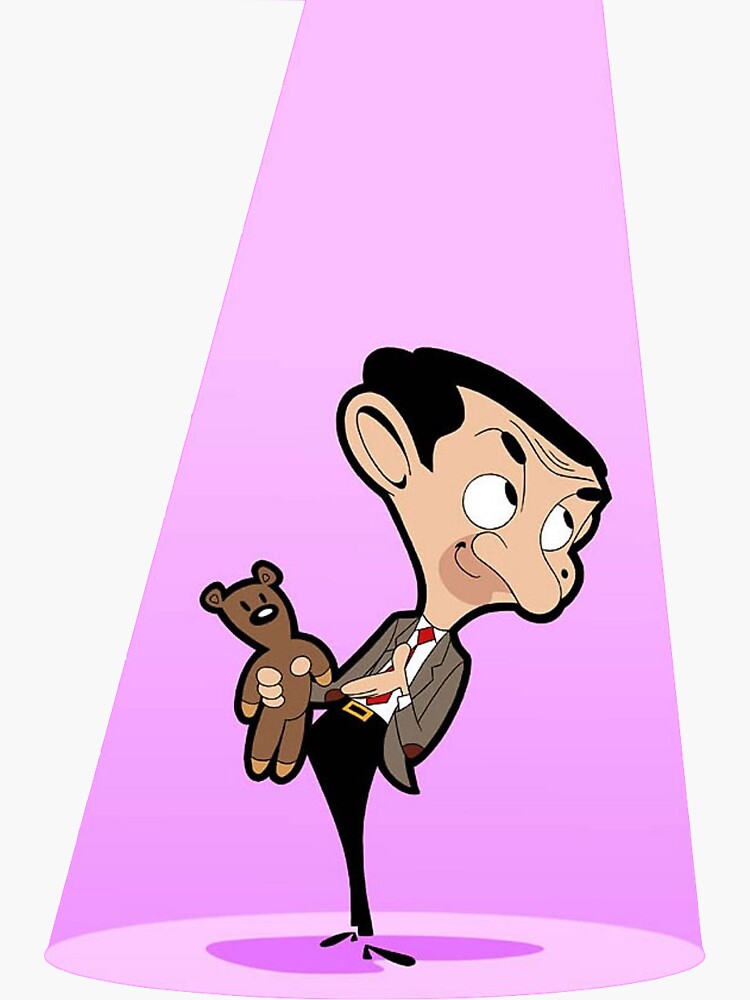 "mr. bean " Sticker by saniastanv | Redbubble
