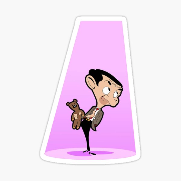"mr. bean " Sticker by saniastanv | Redbubble