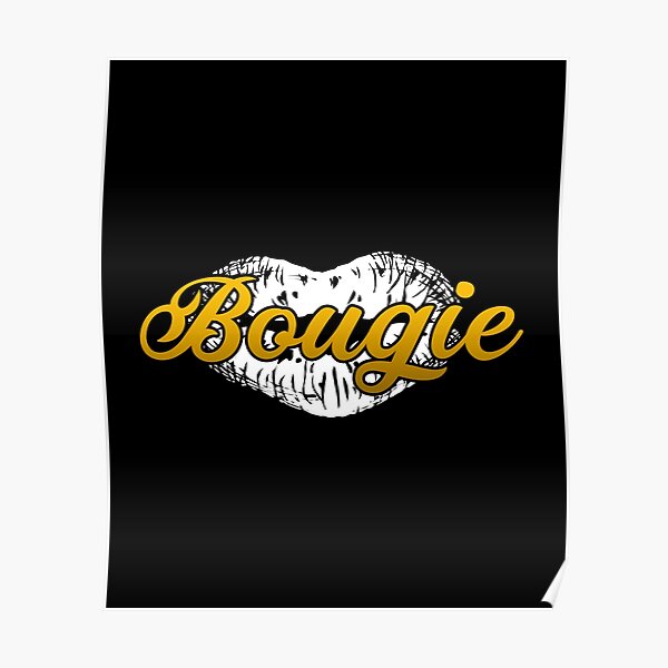"Bougie kiss gold & white gift" Poster for Sale by Stageystuff | Redbubble