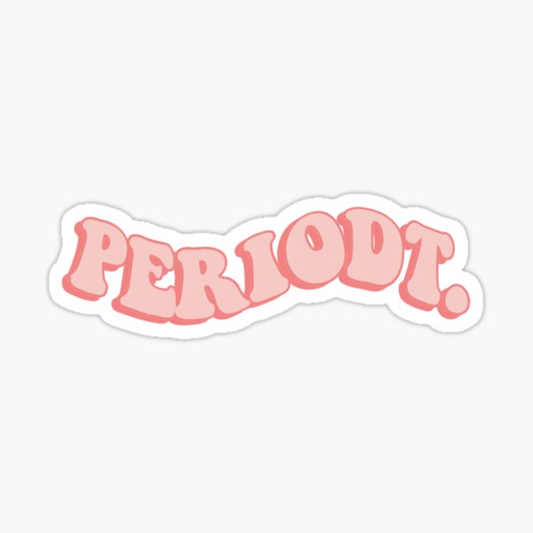 "Period" Sticker by Inaslind | Redbubble