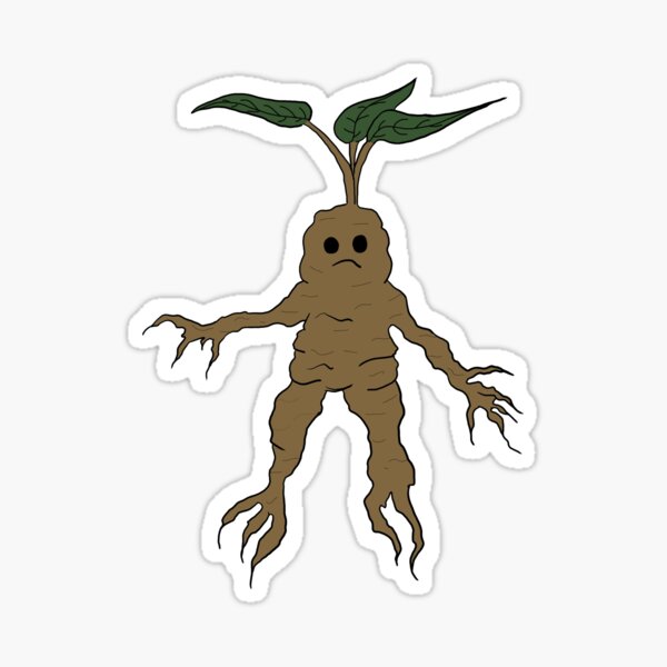 "Cute Mandrake" Sticker for Sale by enoramarie | Redbubble