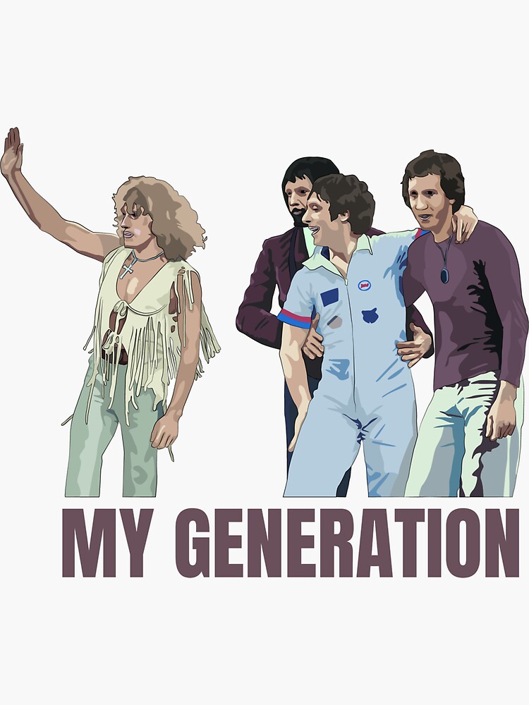 "The Who My Generation" Sticker for Sale by mad4itdesigns | Redbubble