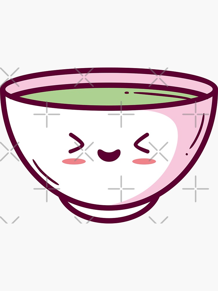 "Cute Character Soup Kawaii Asia" Sticker by KaleidaArt | Redbubble
