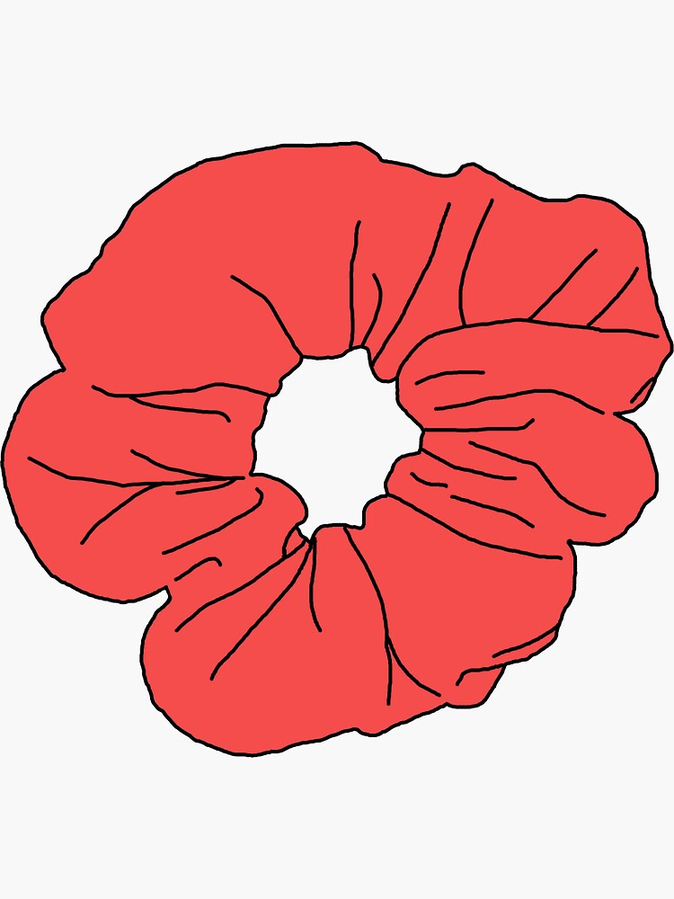 "scrunchie" Sticker by GeorginaPow | Redbubble