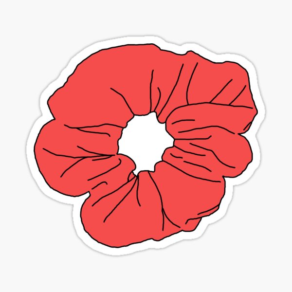 "scrunchie" Sticker by GeorginaPow | Redbubble