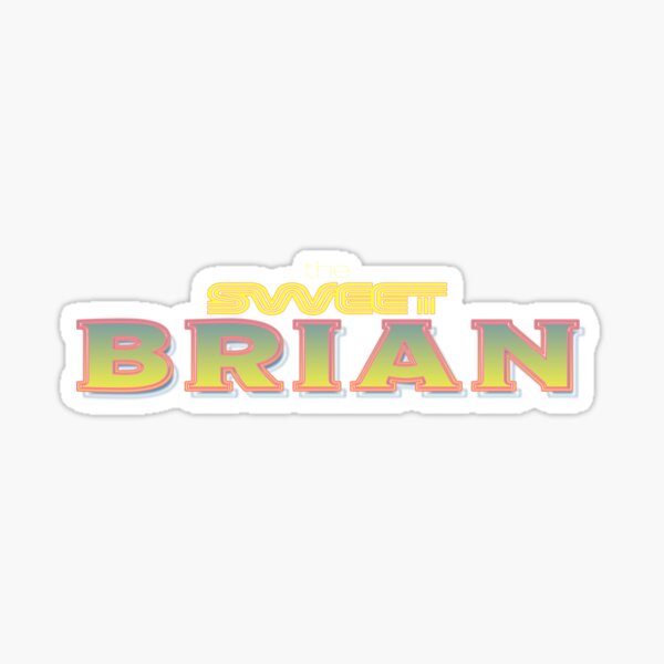 "Brian pin badge and mask" Sticker for Sale by Salocin | Redbubble