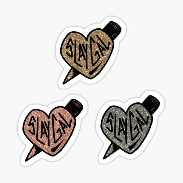 "Slay Glitter Stickers Buffy" Sticker by likeapeach | Redbubble