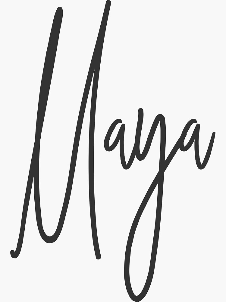 "Maya Name" Sticker by LucaBearDesigns | Redbubble