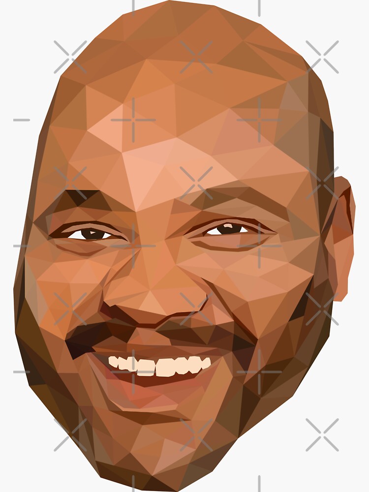 "Uncle Phil low poly art" Sticker for Sale by kingswag | Redbubble