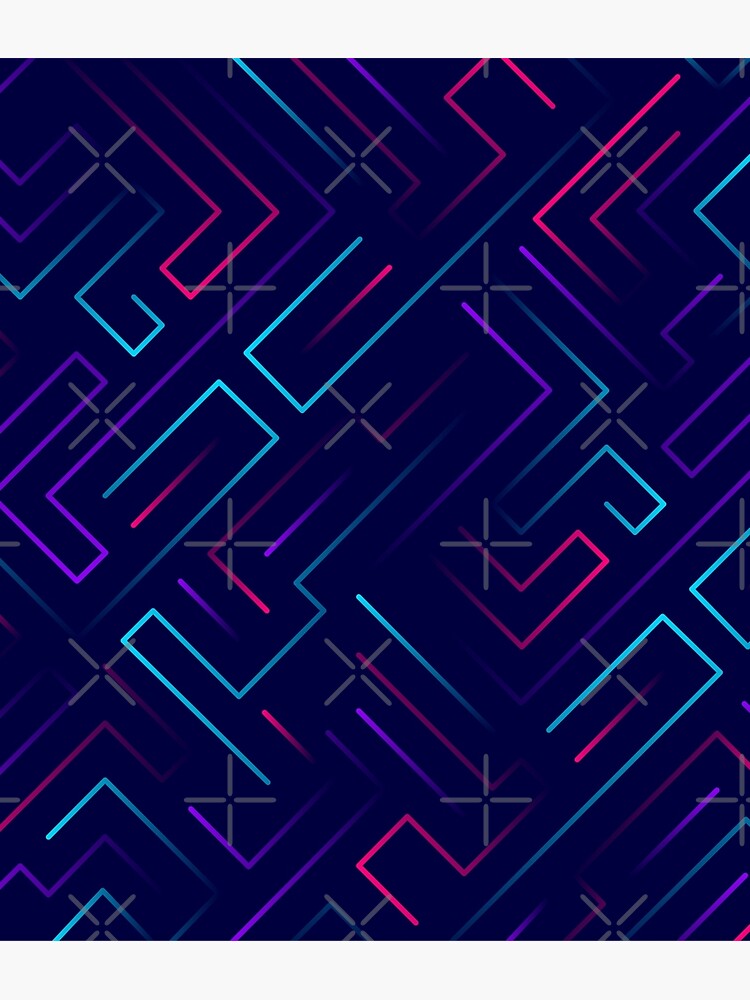 "Futuristic Life Maze Vaporwave" Canvas Print for Sale by MaiZephyr ...