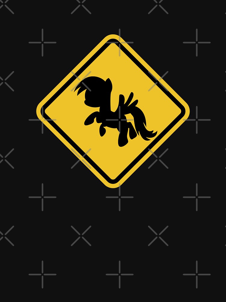"Beware of My Little Pony Road Sign" T-shirt for Sale by eZonkey ...