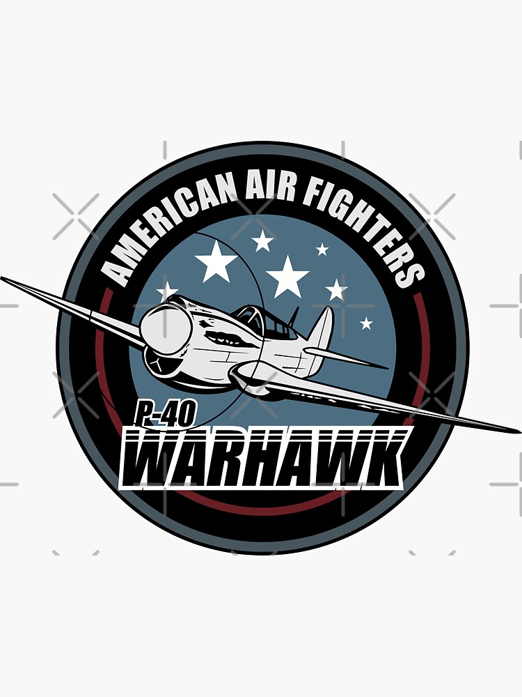 "WW2 P-40 Warhawk" Sticker for Sale by StrongVlad | Redbubble