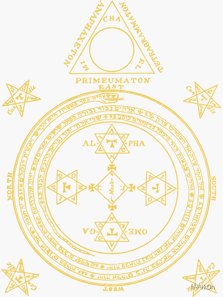 "Goetia Circle of Solomon Ceremonial Magick Occult Grimoire " Sticker ...