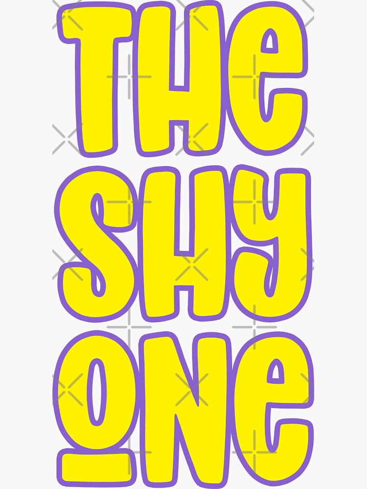 "The shy one" Sticker for Sale by mindybubble | Redbubble