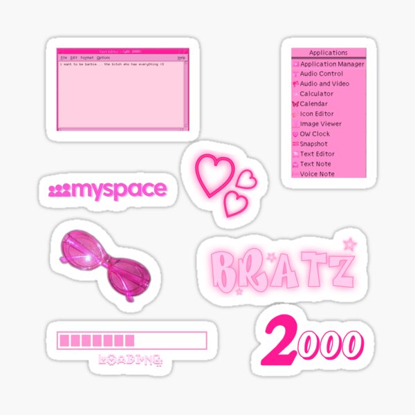 "y2k sticker pack" Sticker for Sale by myfavoritedit | Redbubble