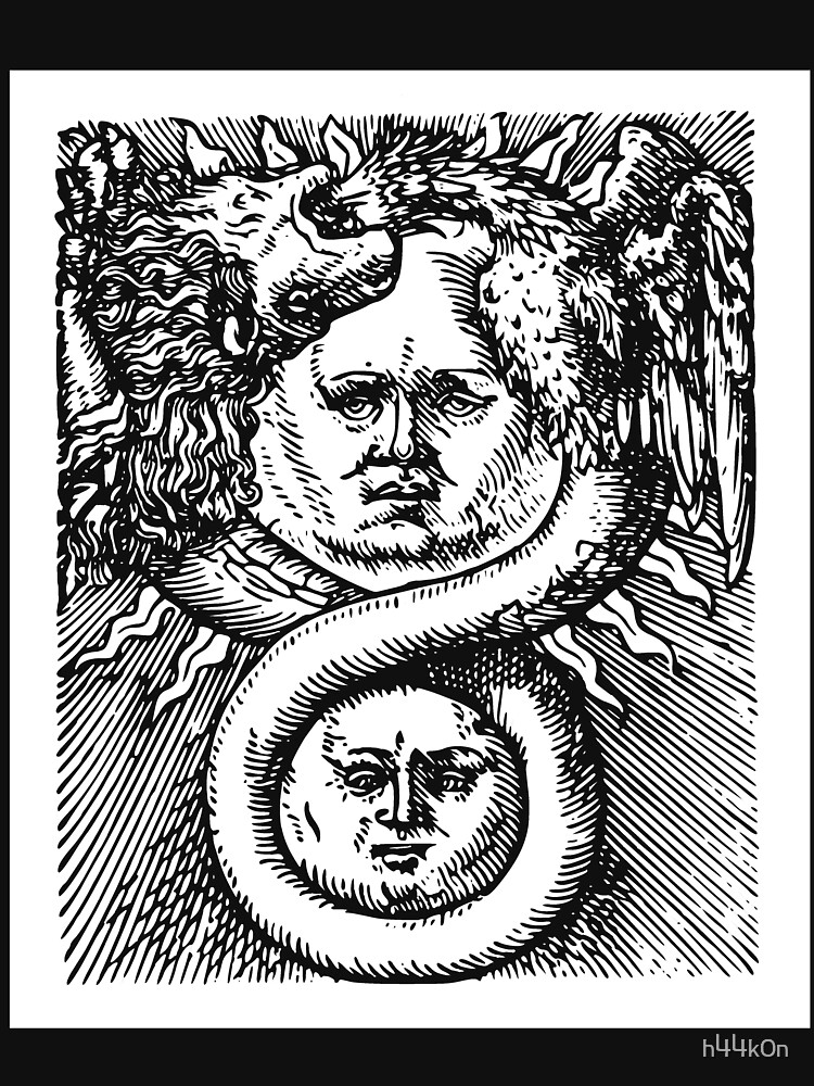 "Alchemy Caduceus Sun Moon Hermetic Mystic Emblem Occult " T-shirt by ...