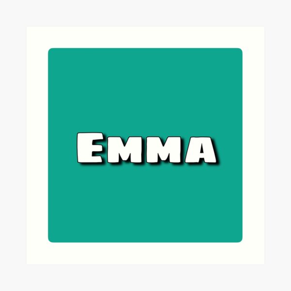 "Simple Emma logo" Art Print for Sale by lillymckinney | Redbubble