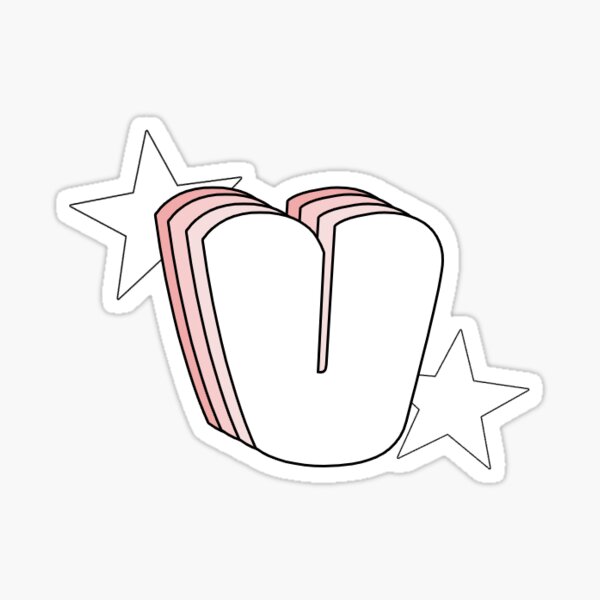 "letter 'v'" Sticker by cee-medinaa | Redbubble