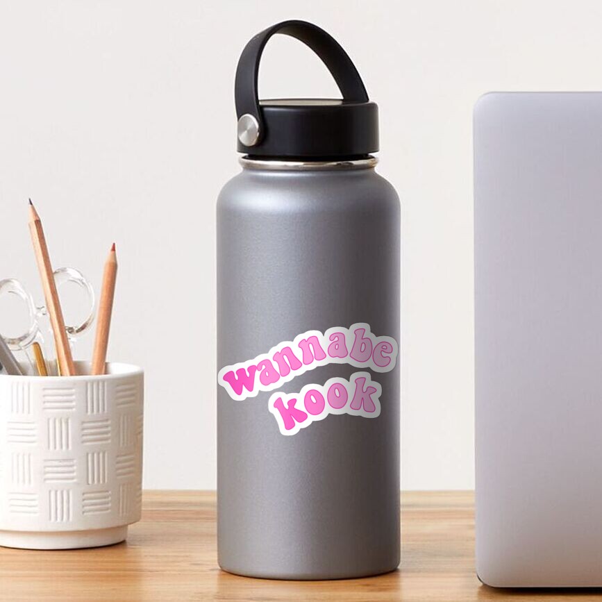 "wannabe kook pink" Sticker for Sale by carleemarkle | Redbubble
