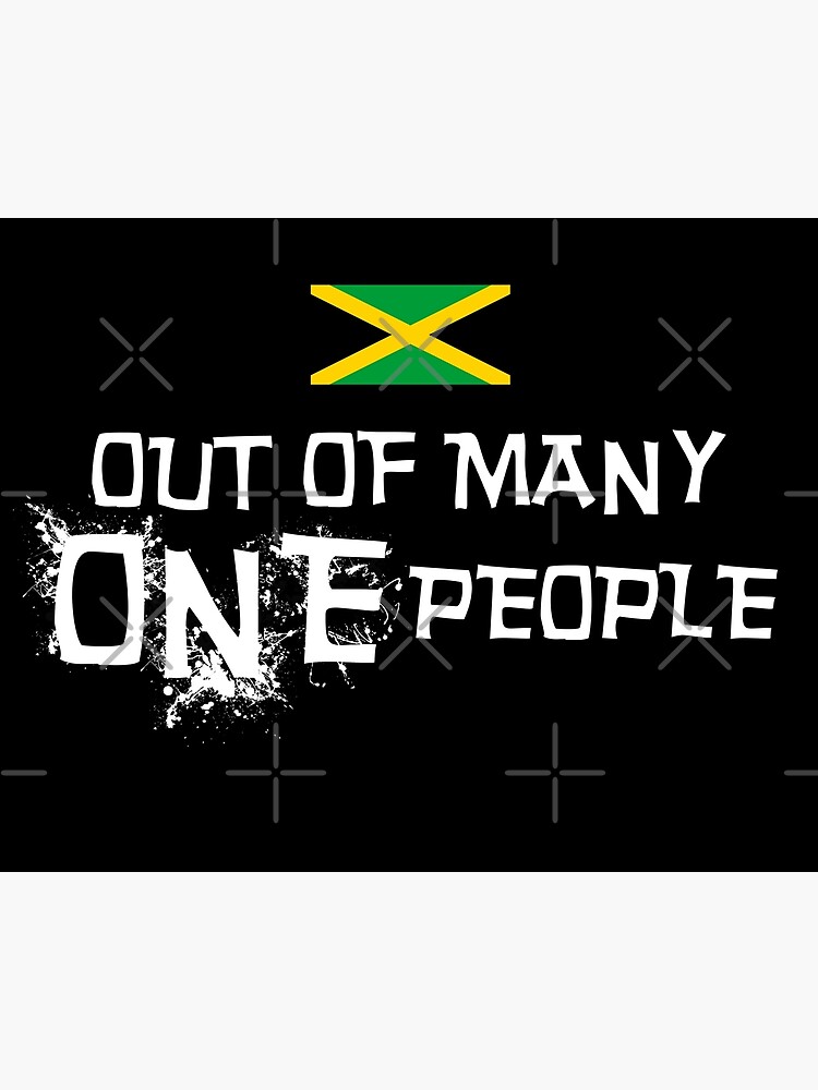 "Out of many, one people - With Jamaican Flag" Poster for Sale by ...