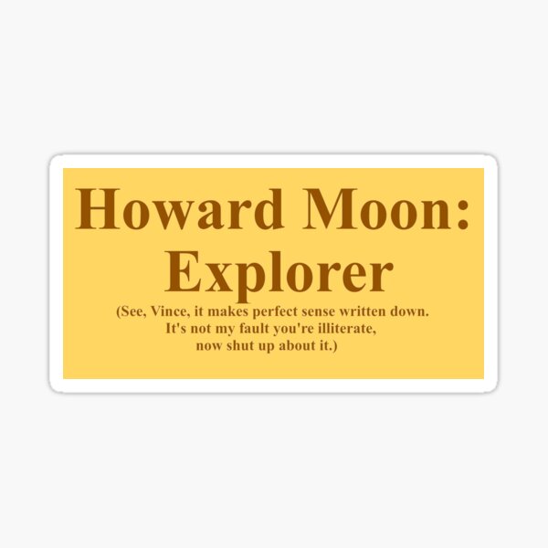 "Howard Moon : Explorer" Sticker by LittleRedChucks | Redbubble