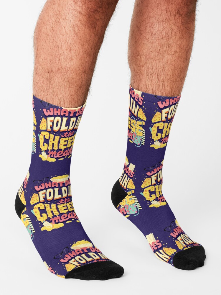 "Fold in the cheese" Socks for Sale by risarodil | Redbubble