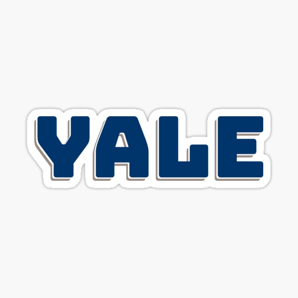 "Yale" Sticker for Sale by kkosmicki | Redbubble