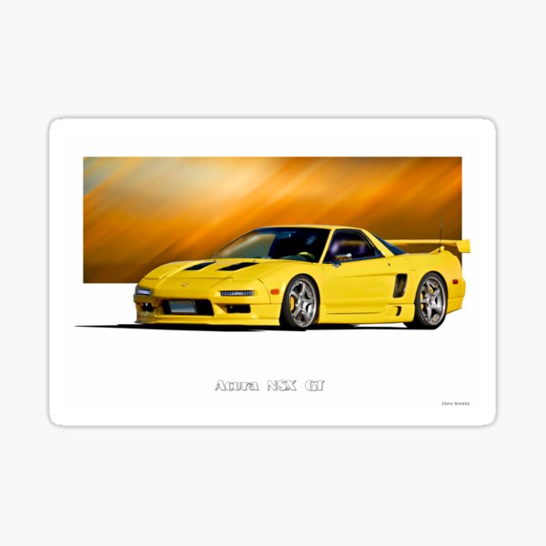 "Acura NSX GT Super Car" Sticker by DaveKoontz | Redbubble