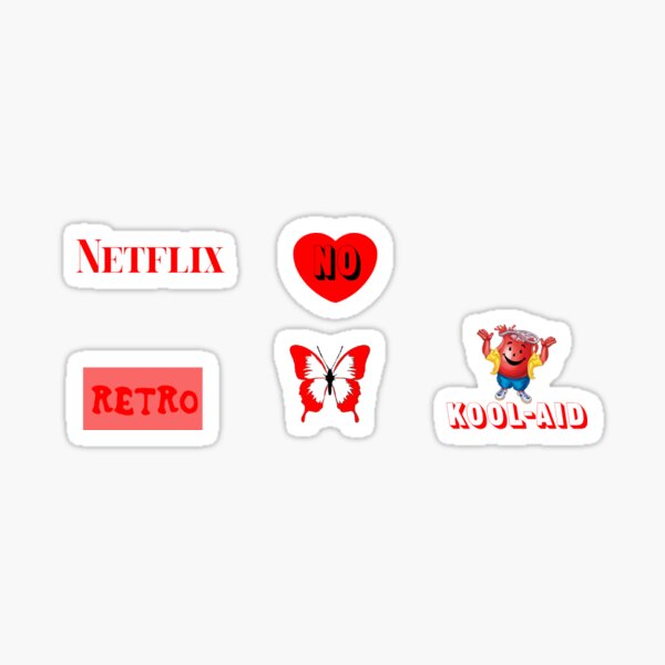 "Red Sticker Pack" Sticker by ellab1230 | Redbubble