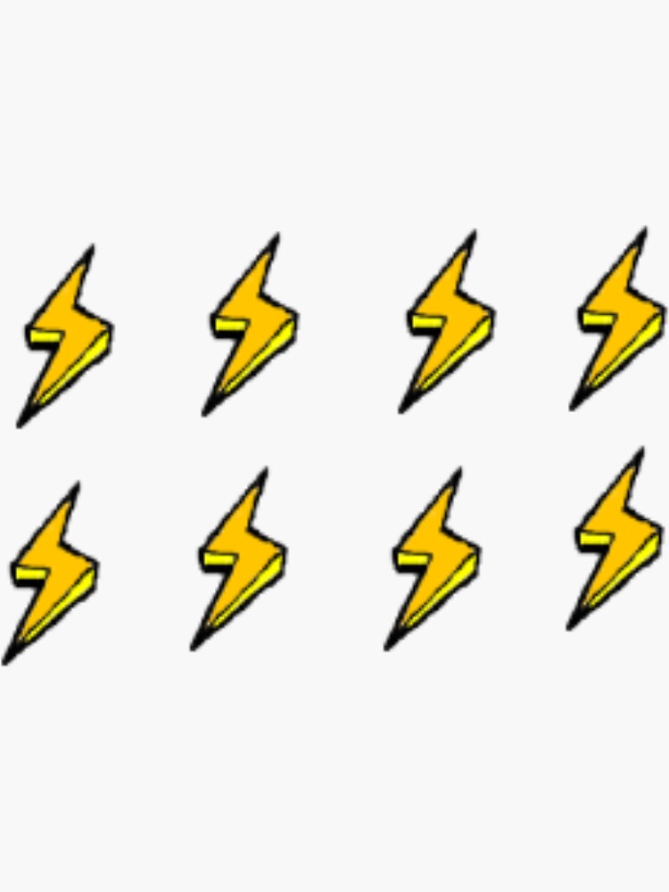 "Lightning sticker pack" Sticker for Sale by Wyckedcool | Redbubble