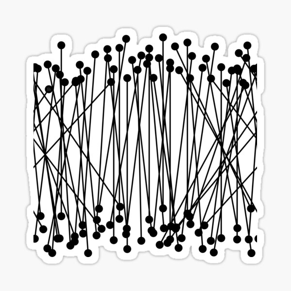 "Pinheads Pattern 5" Sticker by DesmondBates | Redbubble