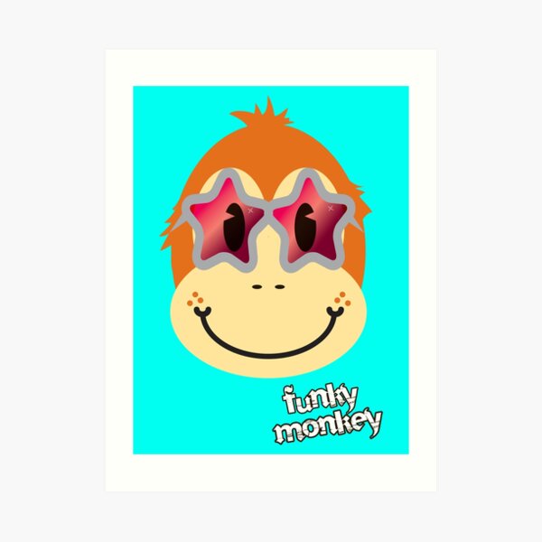 Funky Monkey Art Prints | Redbubble