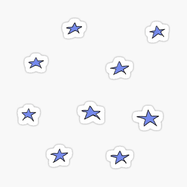 "periwinkle star pack" Sticker by groovystickerzz | Redbubble