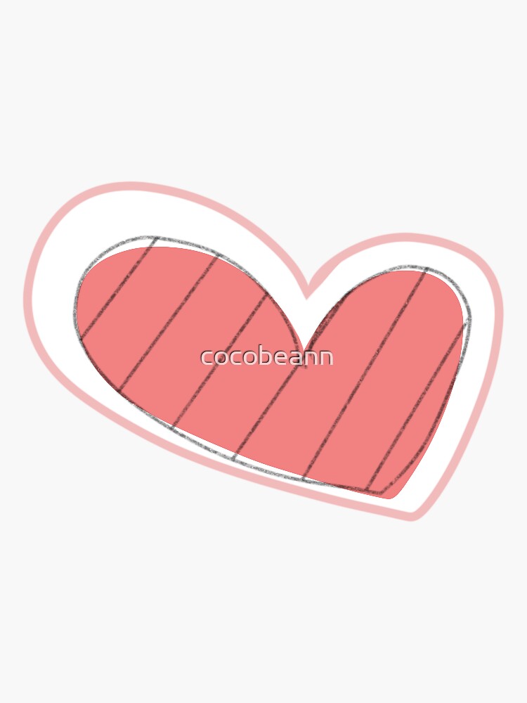 "Aesthetic heart " Sticker by cocobeann | Redbubble