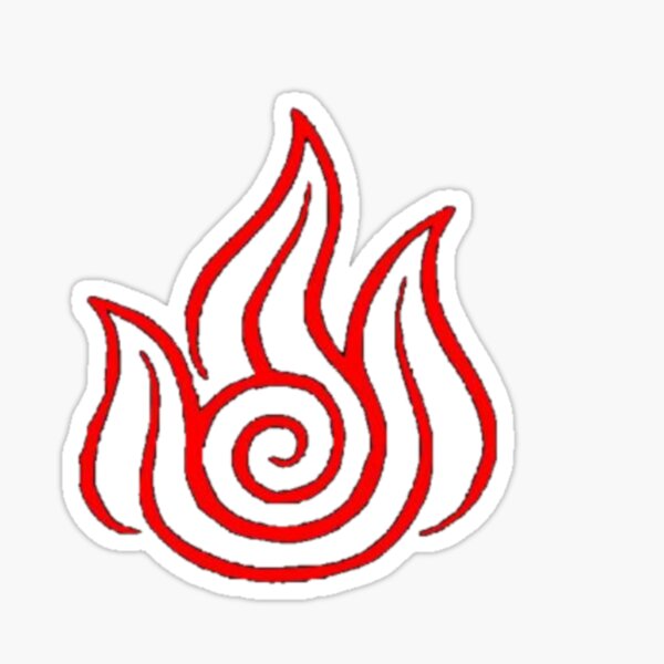 "Avatar TLA: Fire Nation" Sticker by lotr-fan | Redbubble