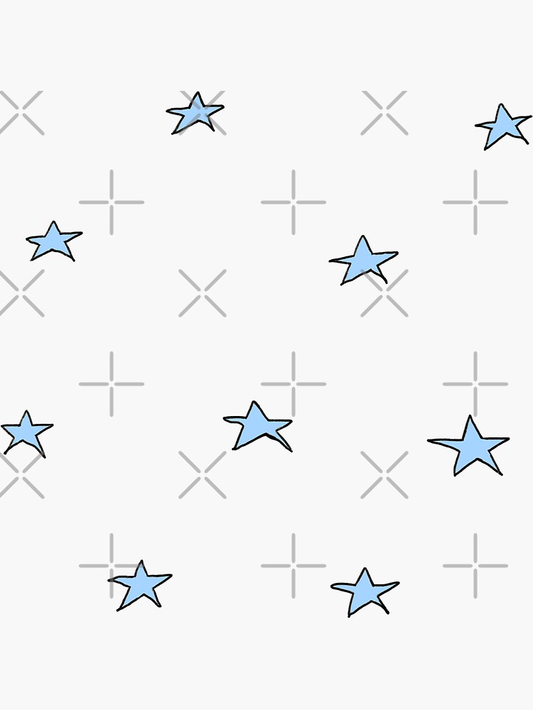 "blue star pack" Sticker by groovystickerzz | Redbubble