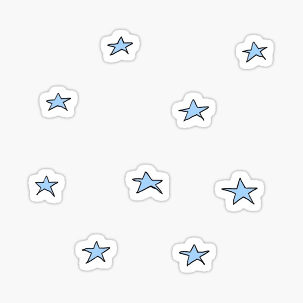 "blue star pack" Sticker by groovystickerzz | Redbubble
