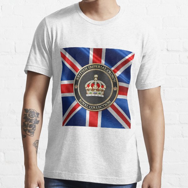 "British Imperial Crown over Flag of the United Kingdom" T-shirt for ...