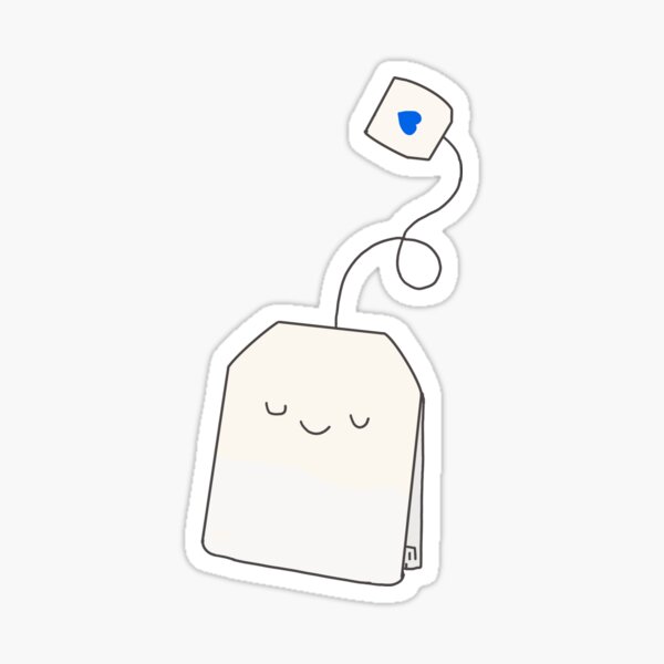 "Tea bag" Sticker by jbrgraphics | Redbubble