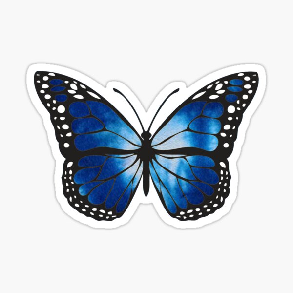 "Blue Tie dye butterfly | VSCO aesthetic" Sticker for Sale by -wiseowl ...