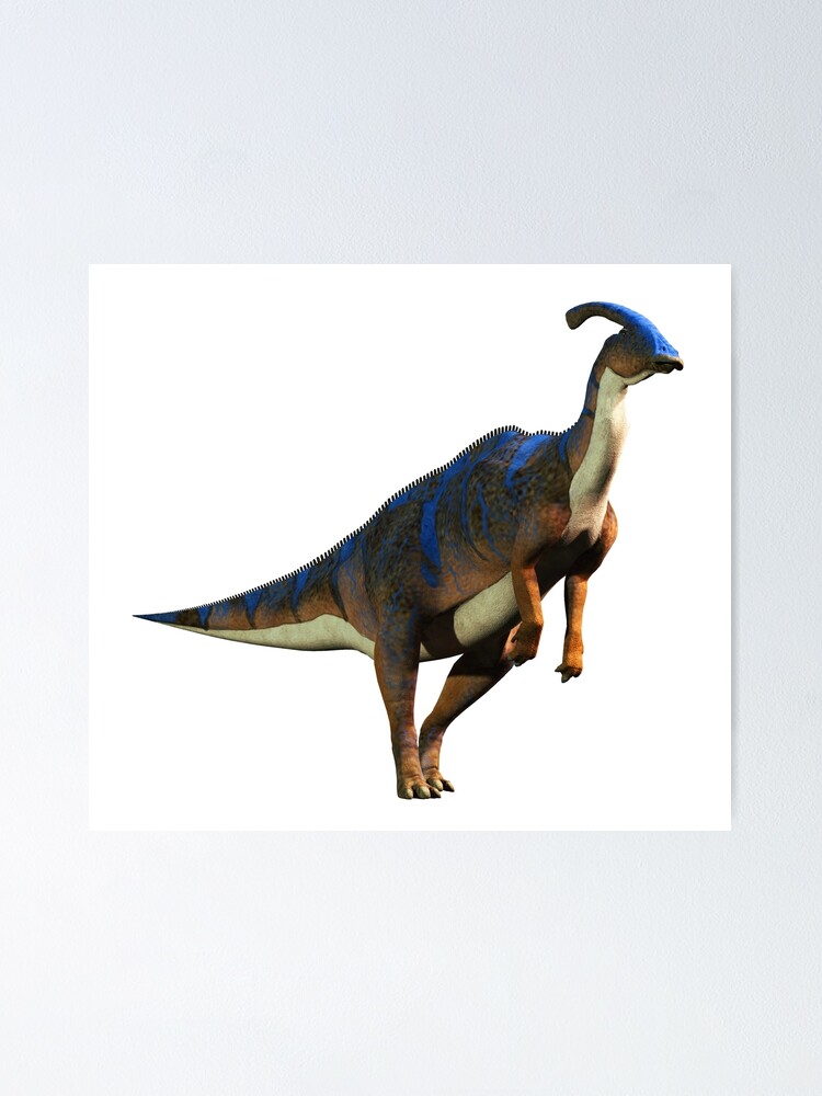 "Parasaurolophus Standing on Two Leg" Poster by DanielEskridge | Redbubble