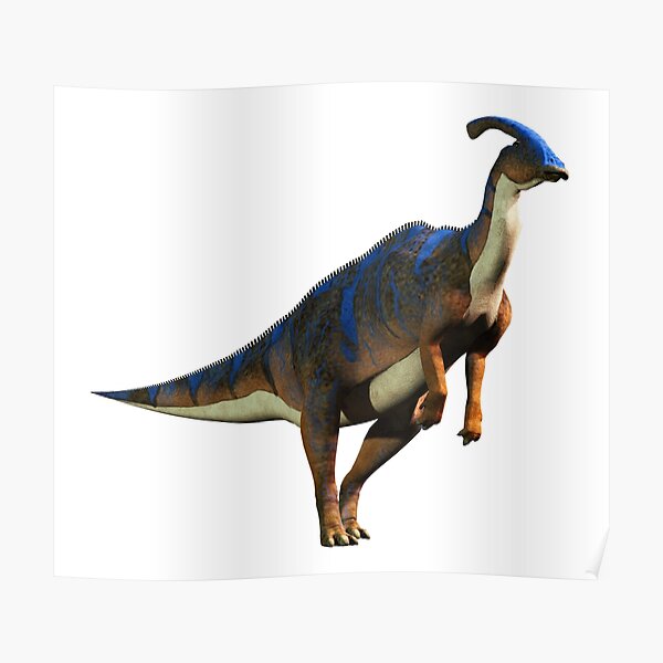 "Parasaurolophus Standing on Two Leg" Poster by DanielEskridge | Redbubble