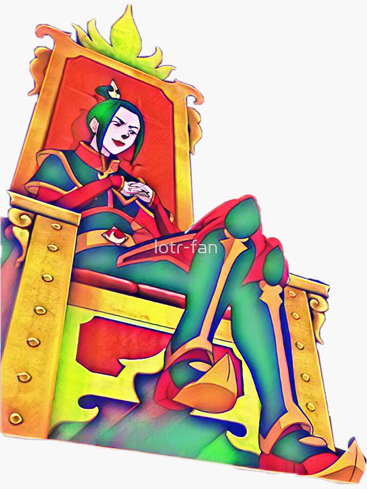 "Avatar TLA: Azula on the Throne" Sticker by lotr-fan | Redbubble