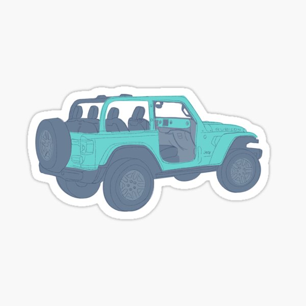"Cute Jeep" Sticker for Sale by alexahenry99 | Redbubble