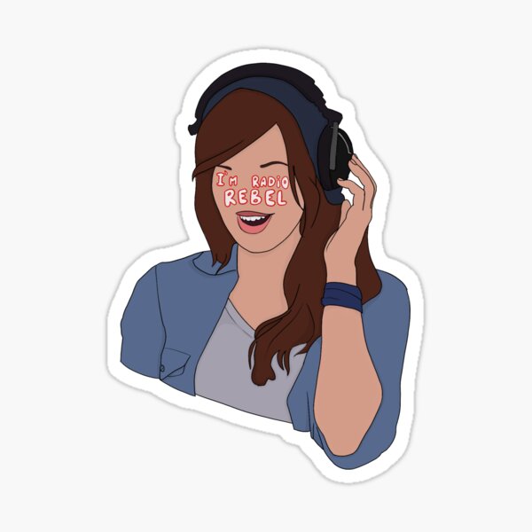"Radio Rebel" Sticker for Sale by oliviarosa | Redbubble